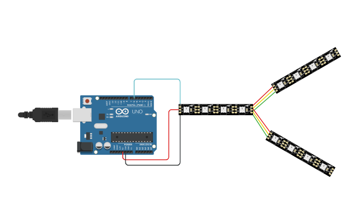 Circuit design NEOPIXEL / LED STRIP - Tinkercad
