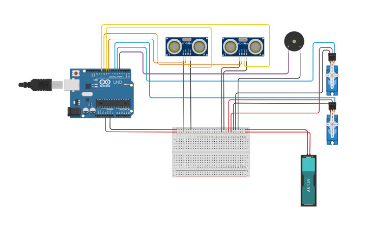 Circuit Design Copy Of Automated Train Traffic Control System Tinkercad