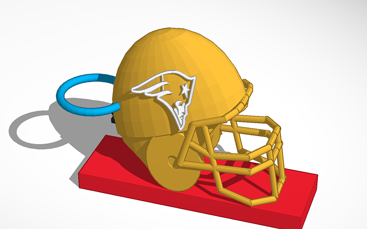 3D design Patriots keychain | Tinkercad