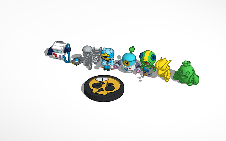 3D design Brawl Stars Karakterler / Brawlers - Tinkercad