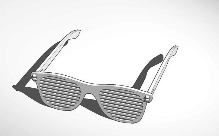 3D design Sunglasses - Tinkercad