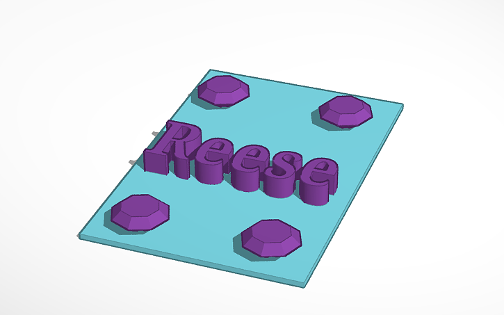 3D design reese's poster | Tinkercad