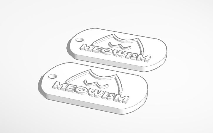 3D design Meowism - Tinkercad