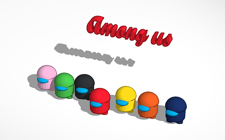 3D design Among us - Tinkercad