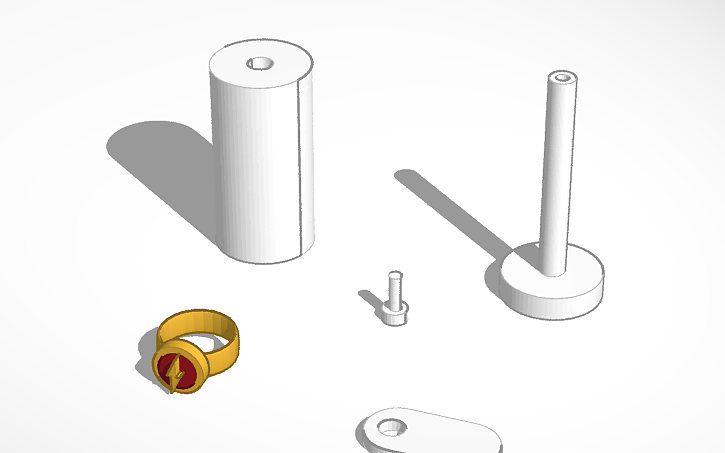 3D design Flash Ring Key Lock Mechanism | Tinkercad