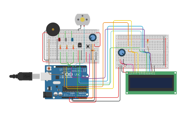 Circuit design proyecto final sistemas programables - Tinkercad