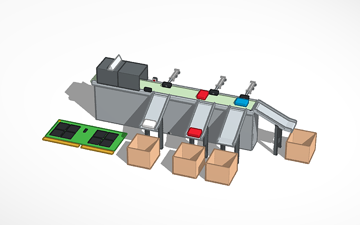 3D design Copy of Conveyor belt - Tinkercad