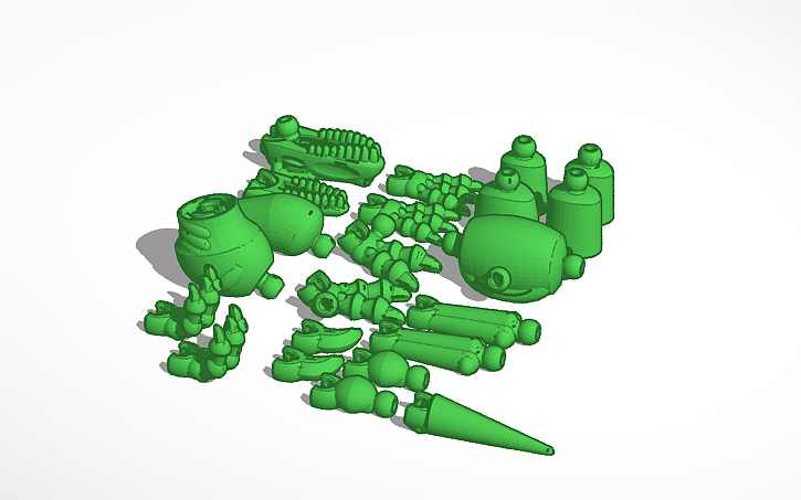 3D design Dinosaur parts - Tinkercad