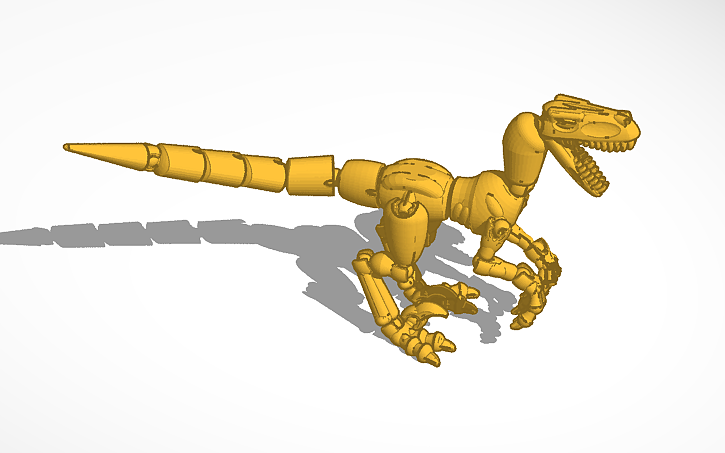 3D design raptor - Tinkercad