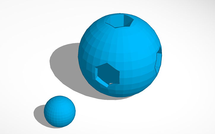 3D design cat toy (ball) - Tinkercad