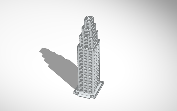 3D design empire state building scale model - Tinkercad
