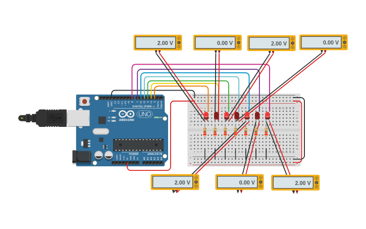Circuit design ACTIVITY 1 - MICROPROCESSOR - Tinkercad