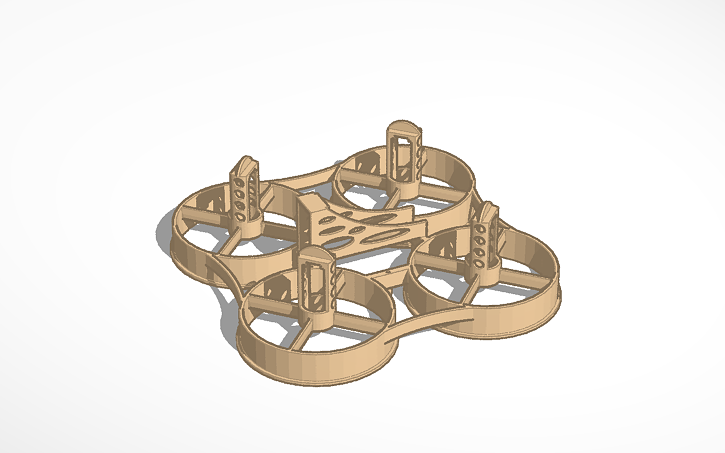 3D design Inductrix fpv plus frame - Tinkercad