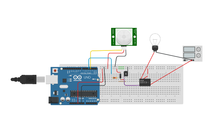 Circuit design Control de luces con sensor Infrarrojo Deikel Leal ...