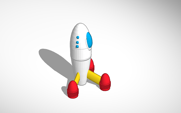 3D design Super Duper Rocket - Tinkercad