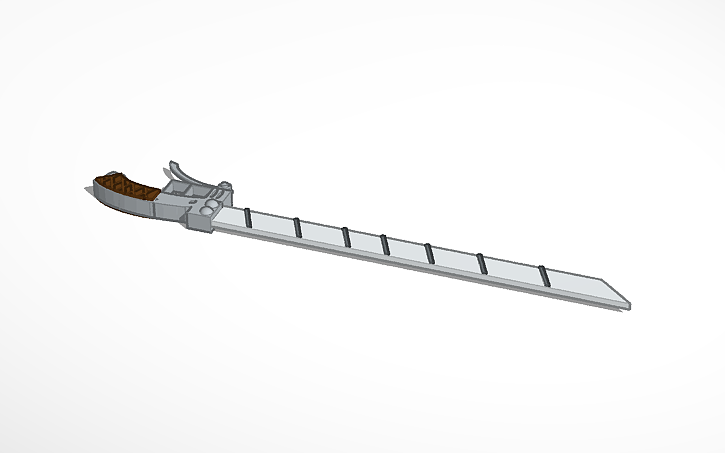 3D design AOT ODM Gear Sword - Tinkercad