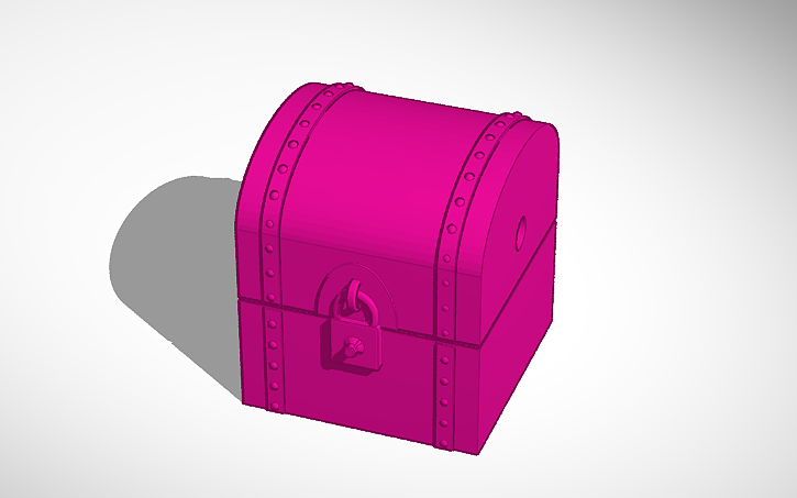 3D design Treasure Chest Pole Bracket | Tinkercad