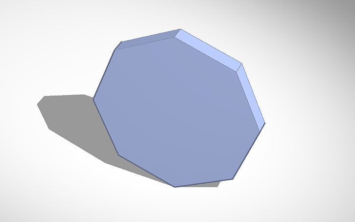 3D design prisma ottagonale inclinato | Tinkercad