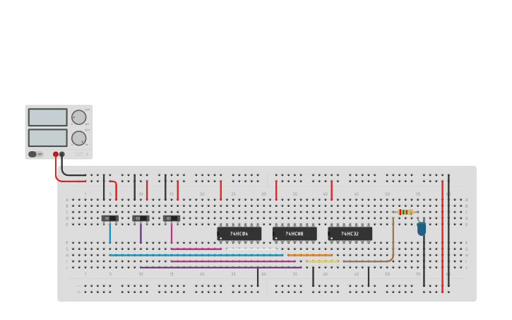 Circuit design Multiplexer 2x1 - Tinkercad
