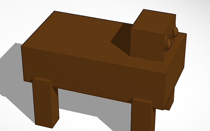 3D design cow | Tinkercad