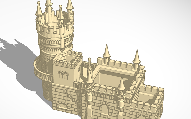 3D design sand castle - Tinkercad