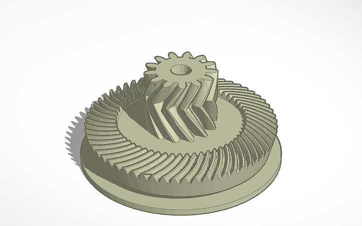 3D design Gear 15-60 - Tinkercad