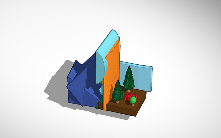 3D design flood solution prototype - Tinkercad