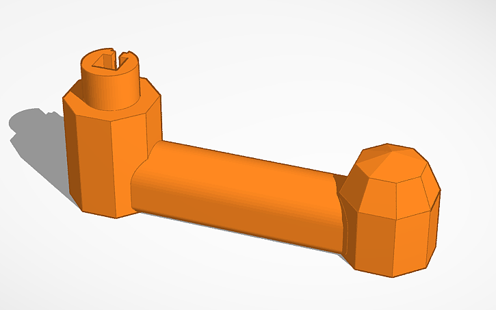 3D design Door Handle 5 - Tinkercad