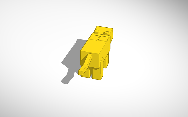 3D design Minecraft Ocelot | Tinkercad