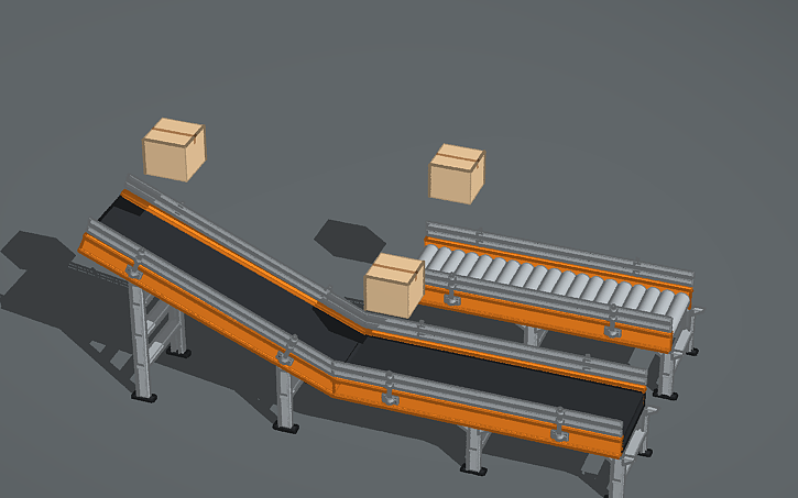 3D design Conveyor belt v2- Simlab |Updated - Tinkercad