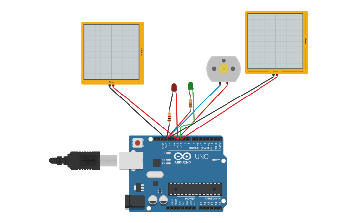 Circuit design 5. PWN CON BUCLE | Tinkercad