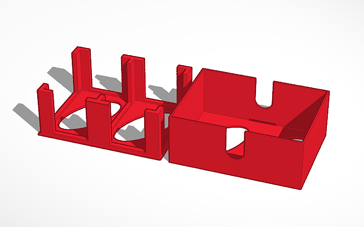 3D design Playing Card Holder and Storage Box - Tinkercad
