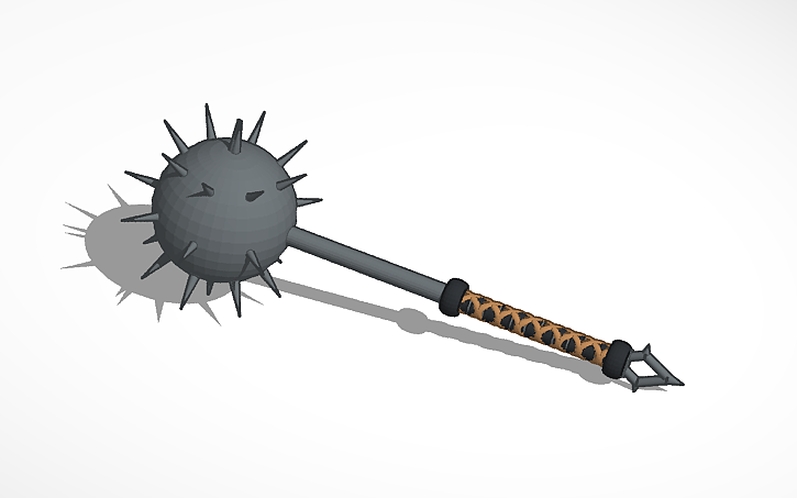 3D design Spiked Mace - Tinkercad