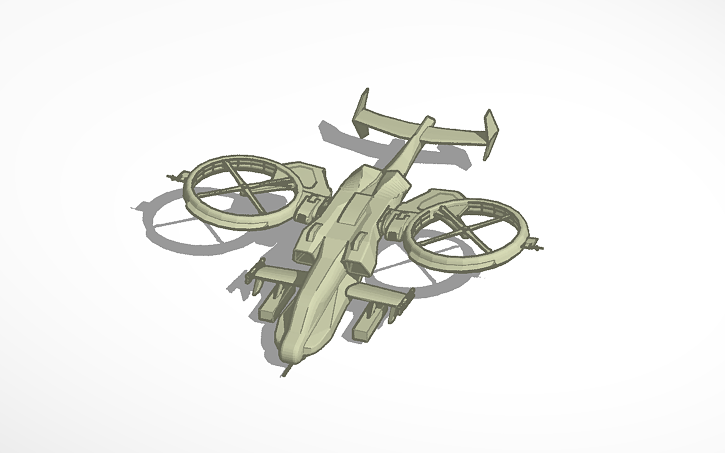 3D design aircraft - Tinkercad