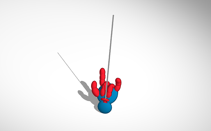 3D design thwipping hand - Tinkercad