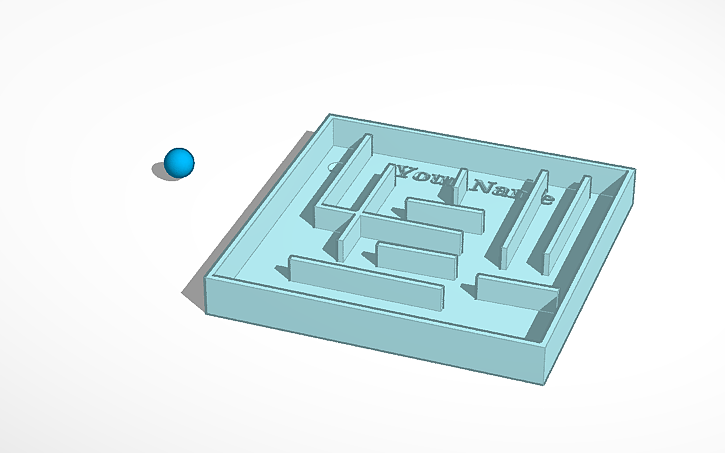 3D design ball maze | Tinkercad