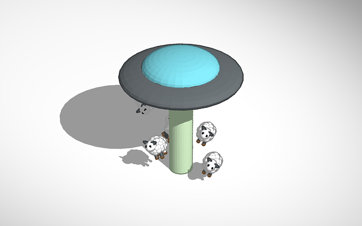 3D design UFO - Tinkercad
