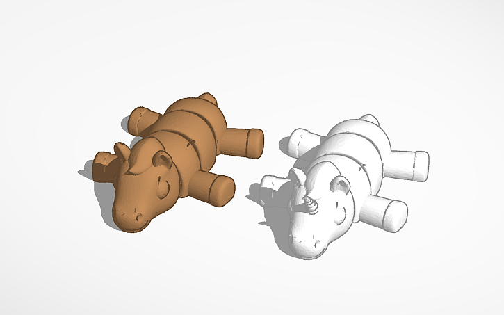3D design Adopt me - flexible unicorn and horse - Tinkercad