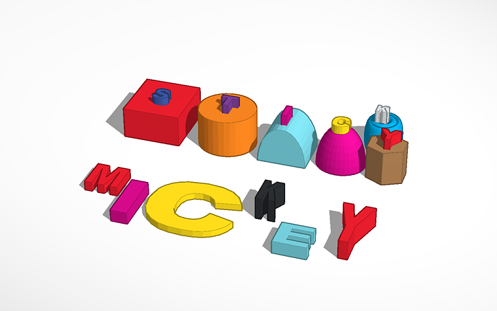 3d Design Nick Name Tinkercad