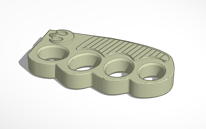 3D design knife handle - Tinkercad