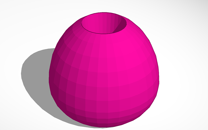 3D design Felt Flower Vase Model - Tinkercad