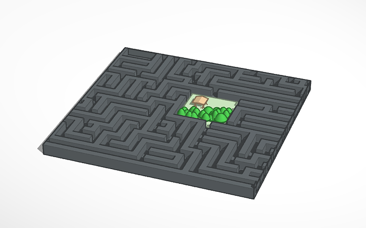 3D design maze - Tinkercad