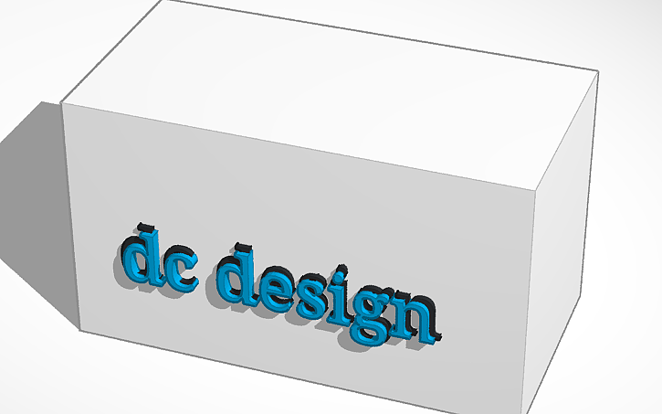 3D design dc design - Tinkercad
