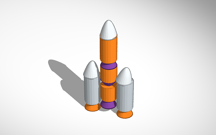 3d Design Rocket Tinkercad