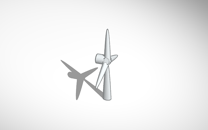 3D design Wind Turbine - Tinkercad