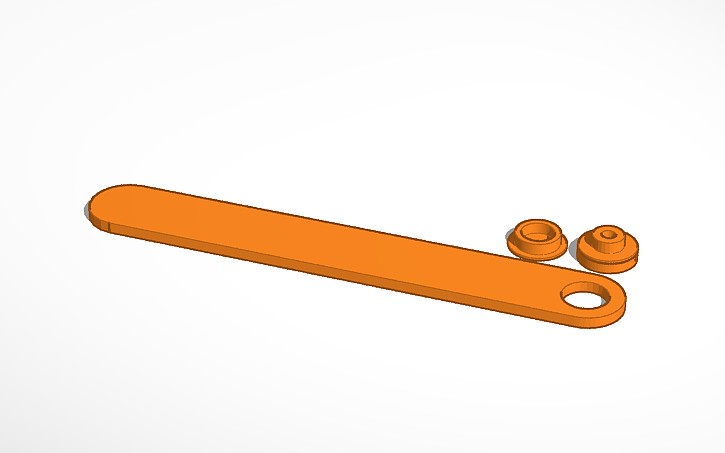 3D design Orthodontic Expander Key Holder - Tinkercad
