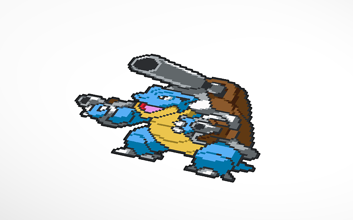 3D design Mega Blastoise | Tinkercad
