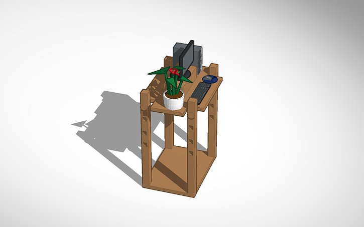 3D design Standing desk - Tinkercad