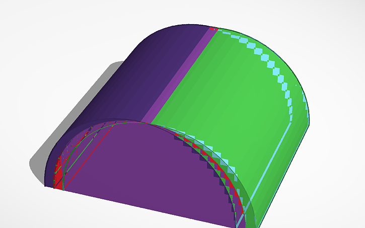 3D design Color Changing round Roof - Tinkercad