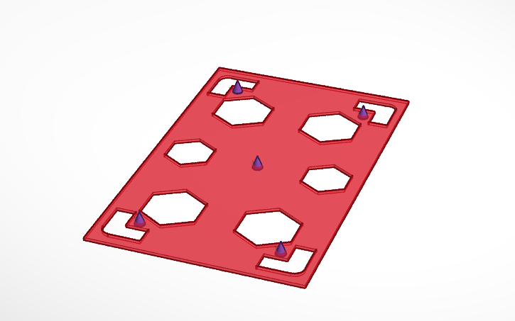 3D design spiked wall template | Tinkercad